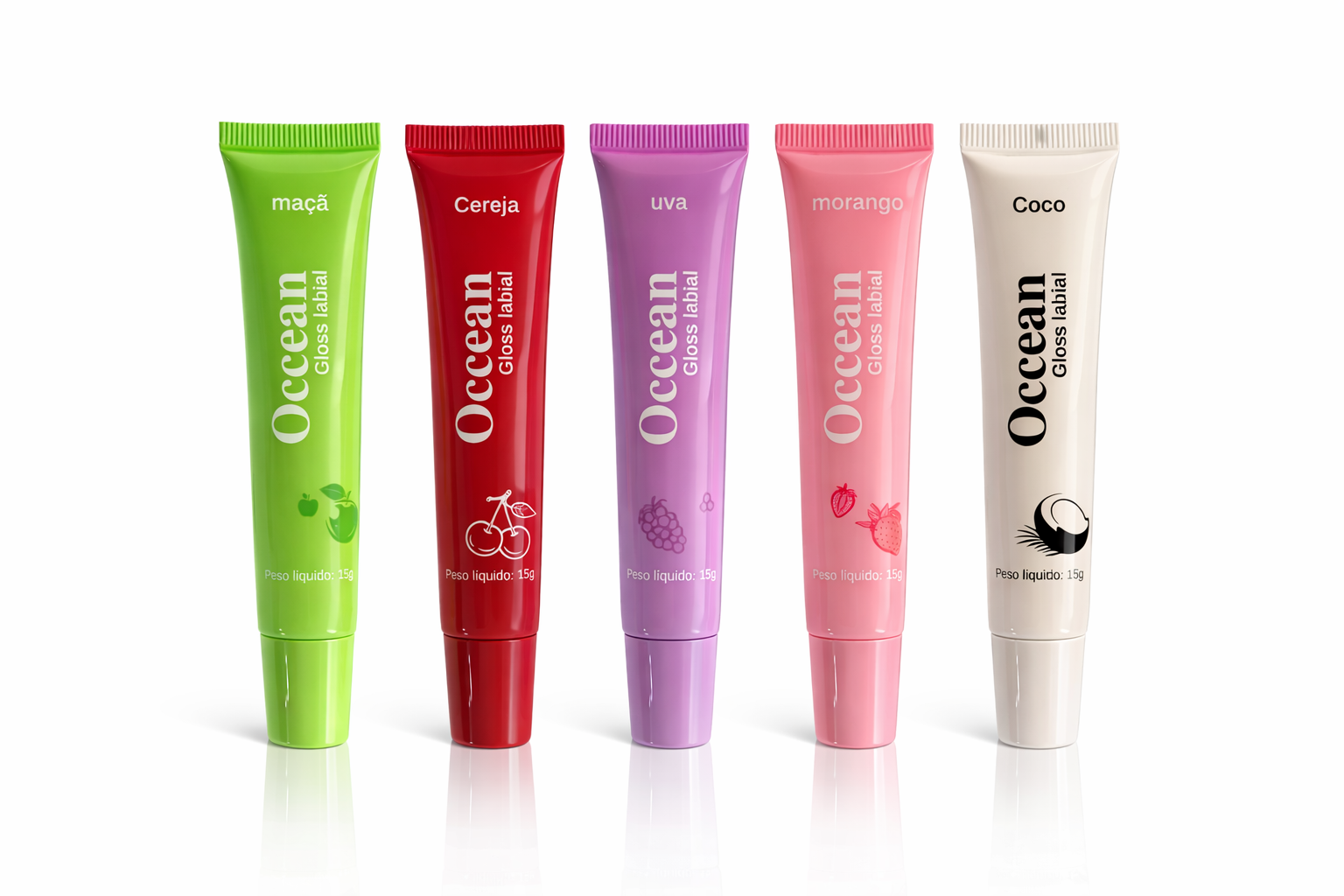 Lip Gloss - Kit 5 Gloss – Occean Europe